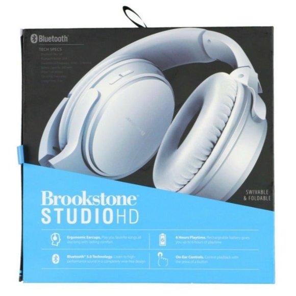 Brookstone | Headphones | Brookstone Studio Hd Wireless Headphones ...